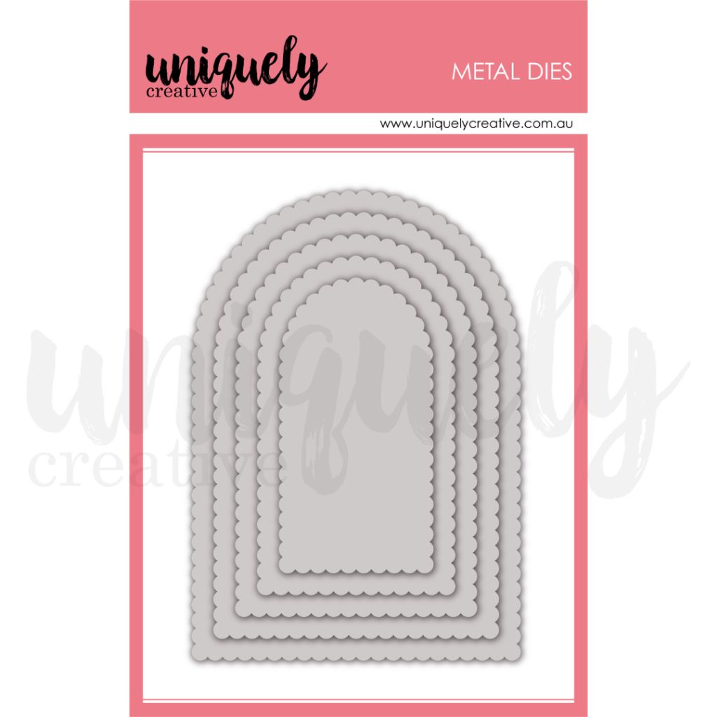 Uniquely Creative Scalloped Arches Die Set | 5-Piece Nesting Dies ...